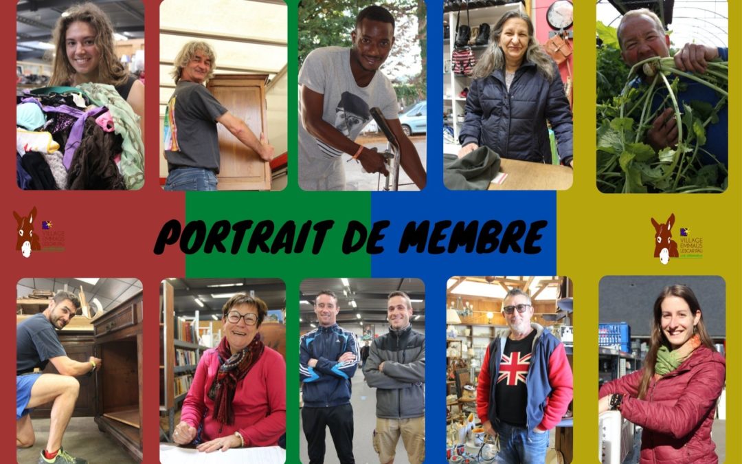 Portrait du jour | Village Emmaüs Lescar Pau